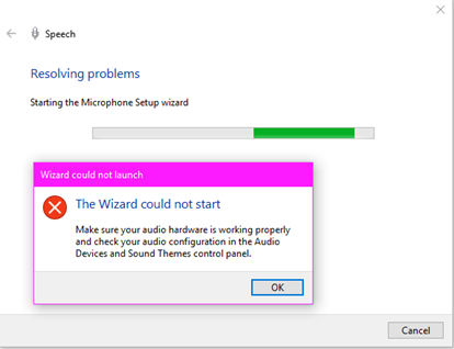 The Wizard Could not Start Microphone in Windows 10 [5 Easy Solutions ...